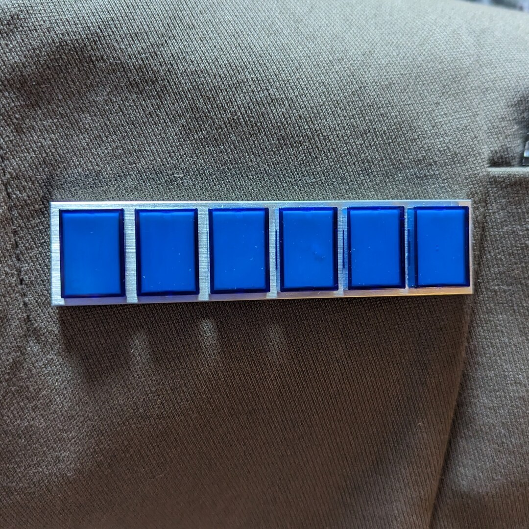 Imperial Rank Badge Admiral Rogue One Star Wars Officer Costume Push ...