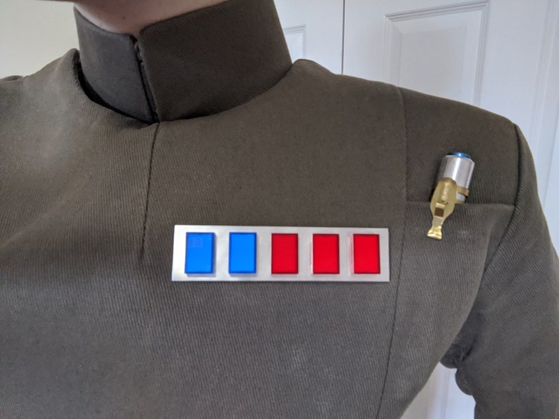Imperial Rank Badge Major Star Wars Officer Costume Push - Etsy