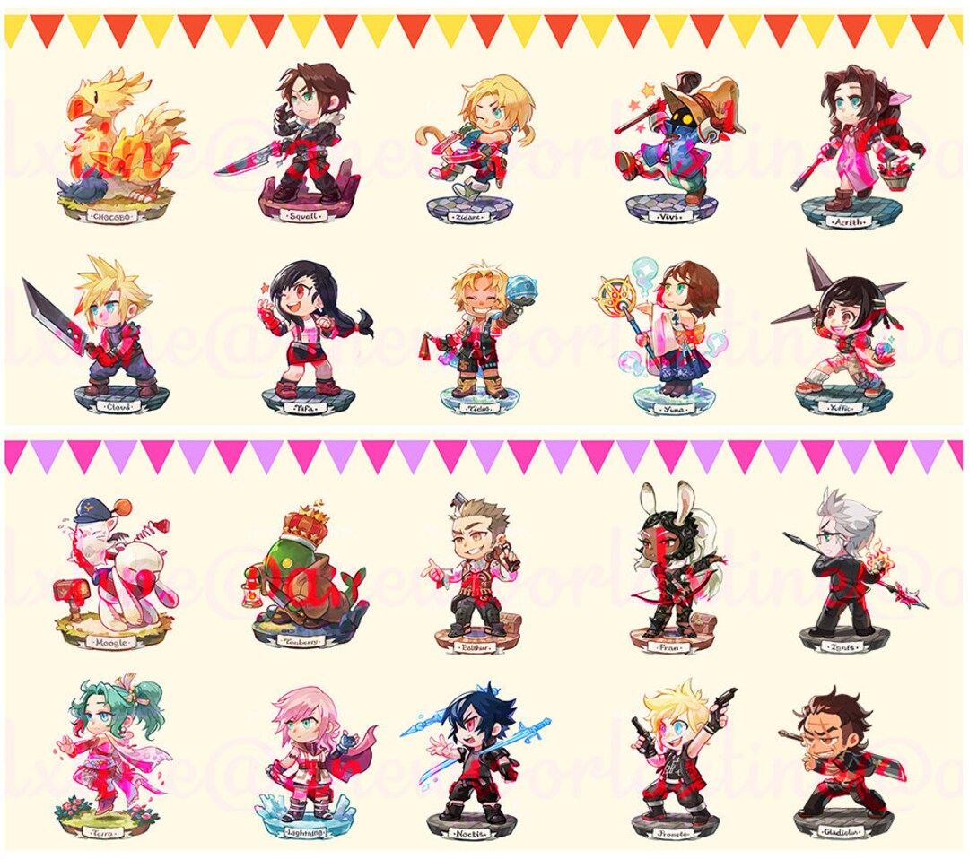 Final Fantasy Acrylic Charms - Etsy