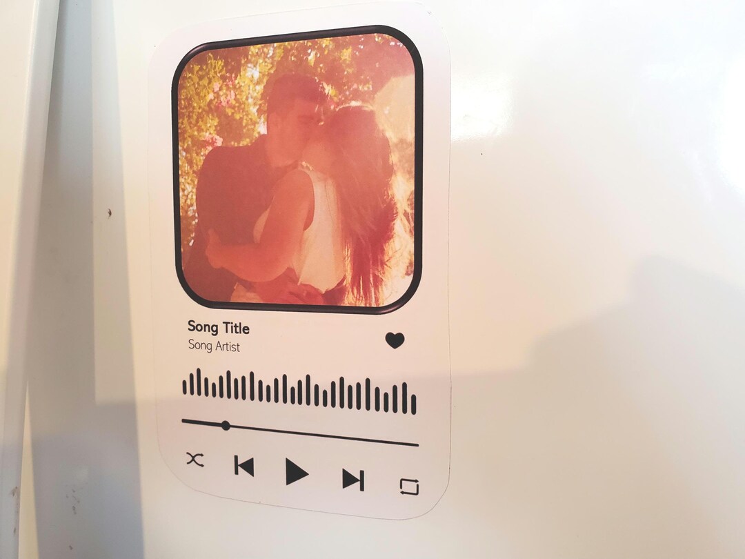 Music Player Magnet Personalized With Song Name and Artist | Custom ...
