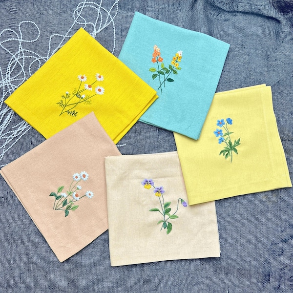 Flower Handkerchief - Etsy