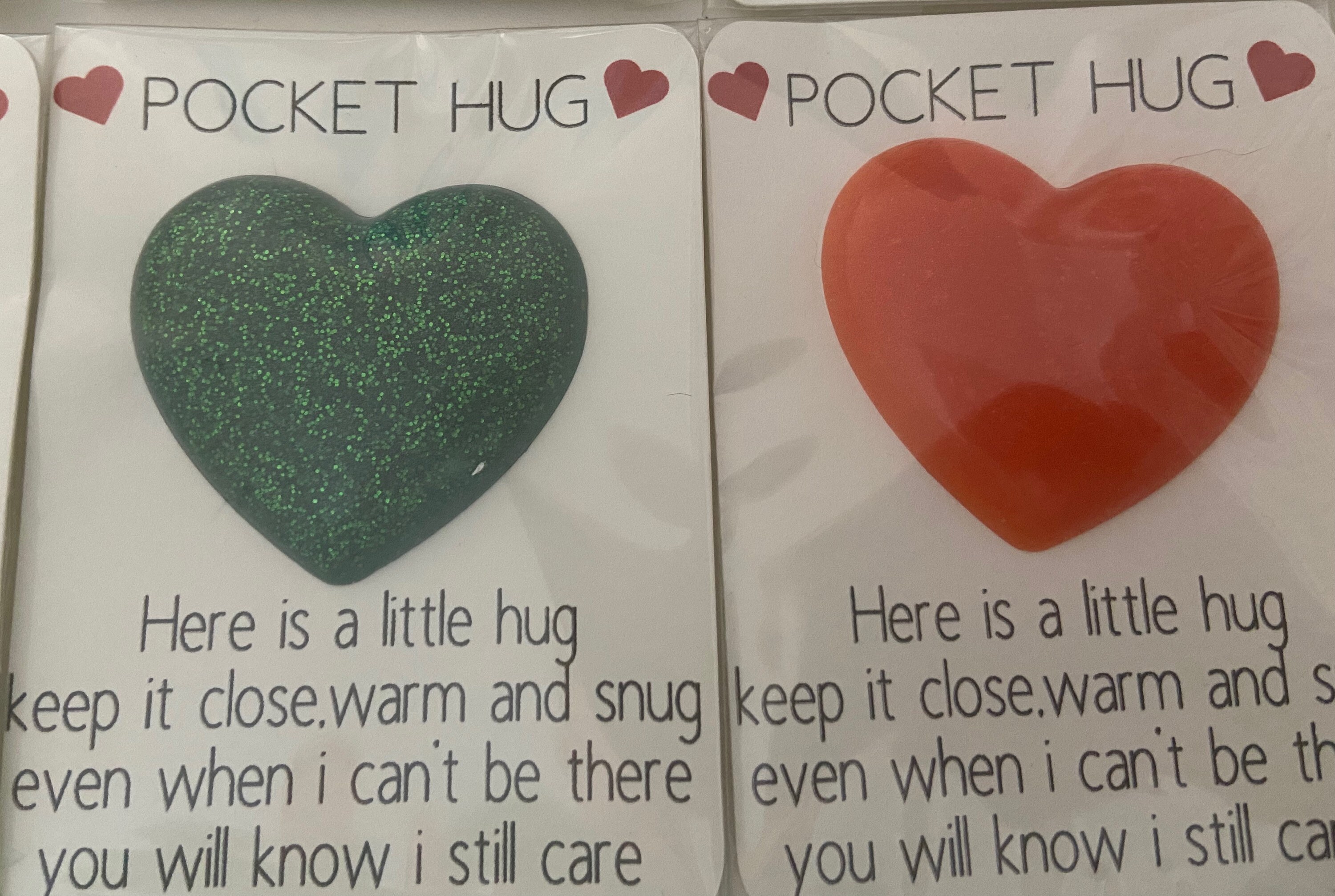 Pocket Hugs Resin Many Colours to Choose From Love Hug | Etsy
