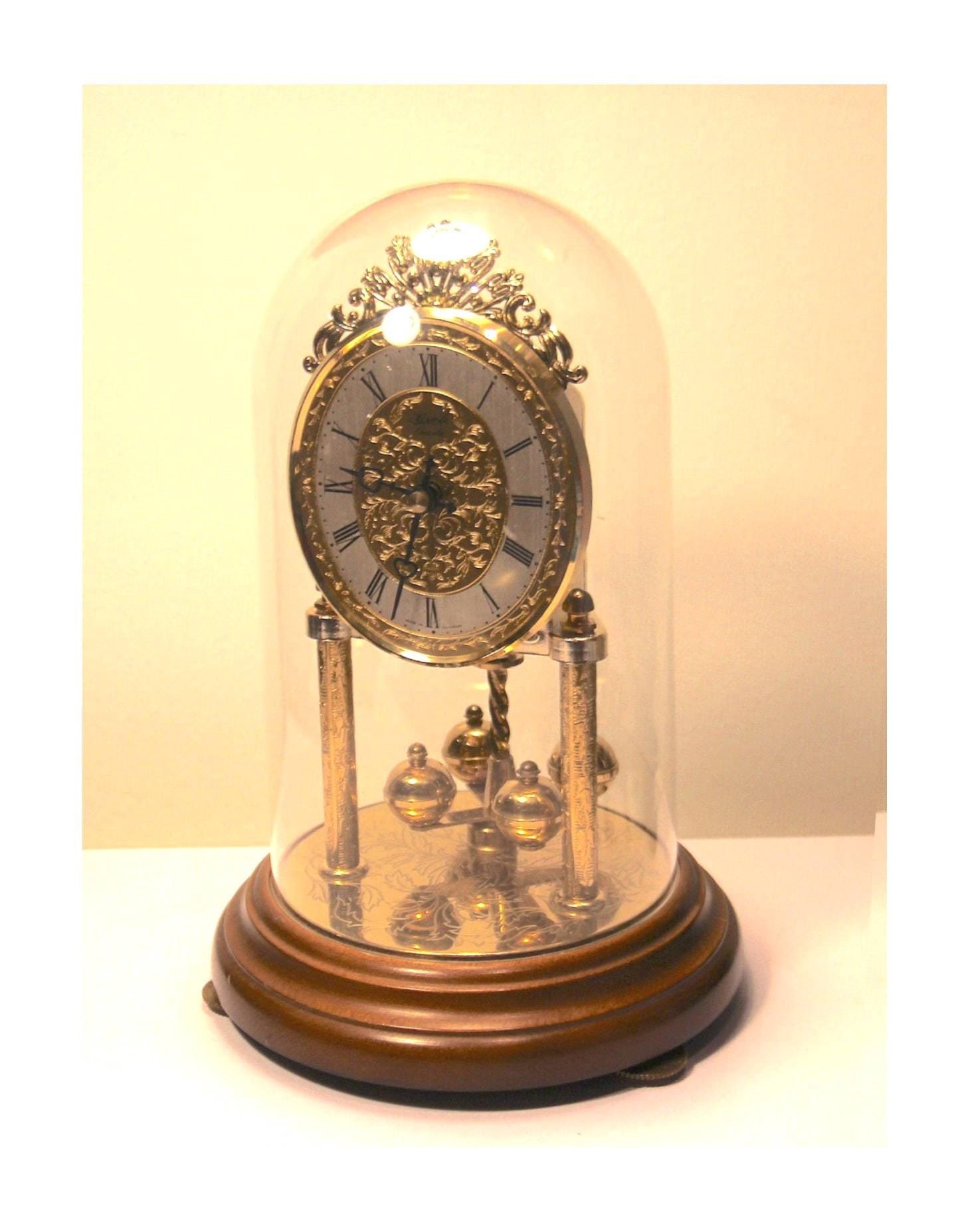 Hermle Dome Ball Swinging Anniversary Quartz Clock Domed - Etsy
