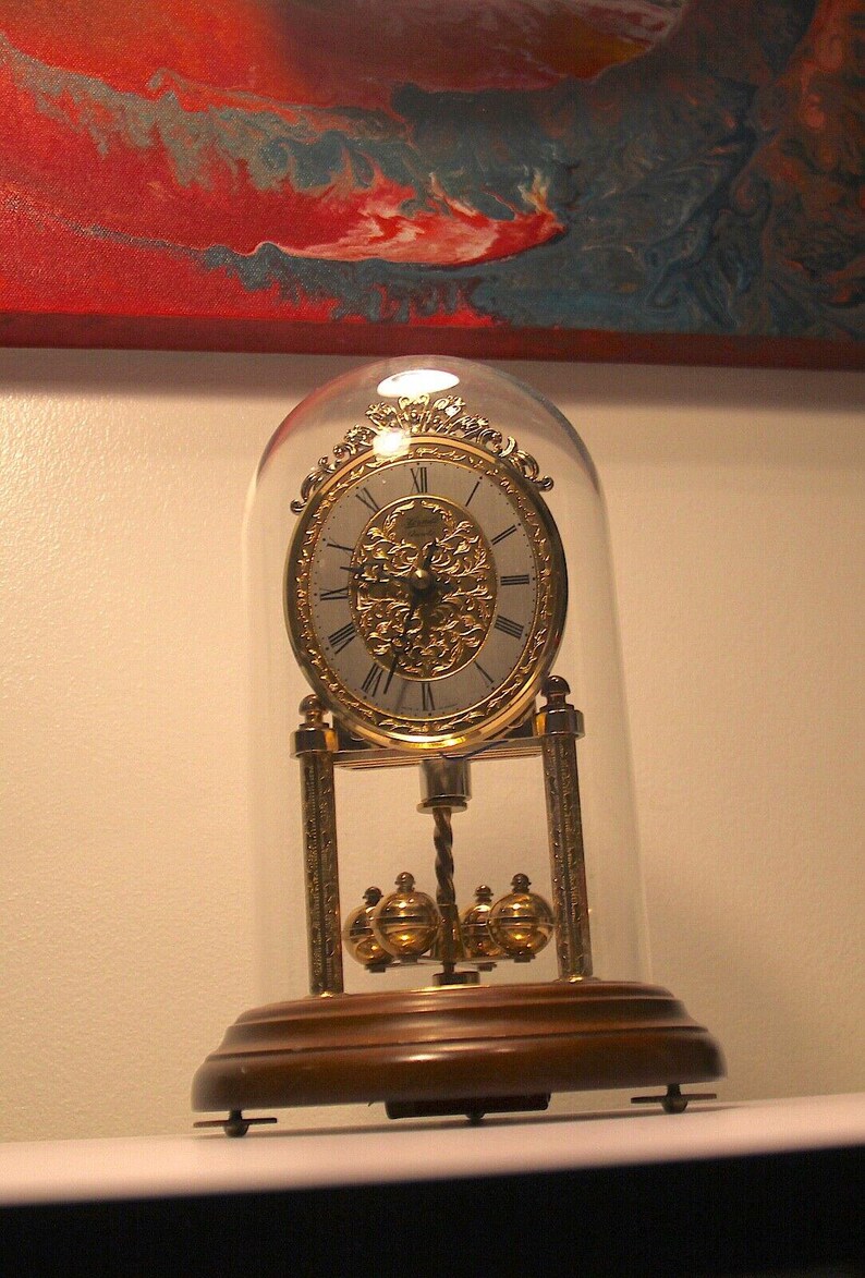 Hermle Dome Ball Swinging Anniversary Quartz Clock Domed - Etsy