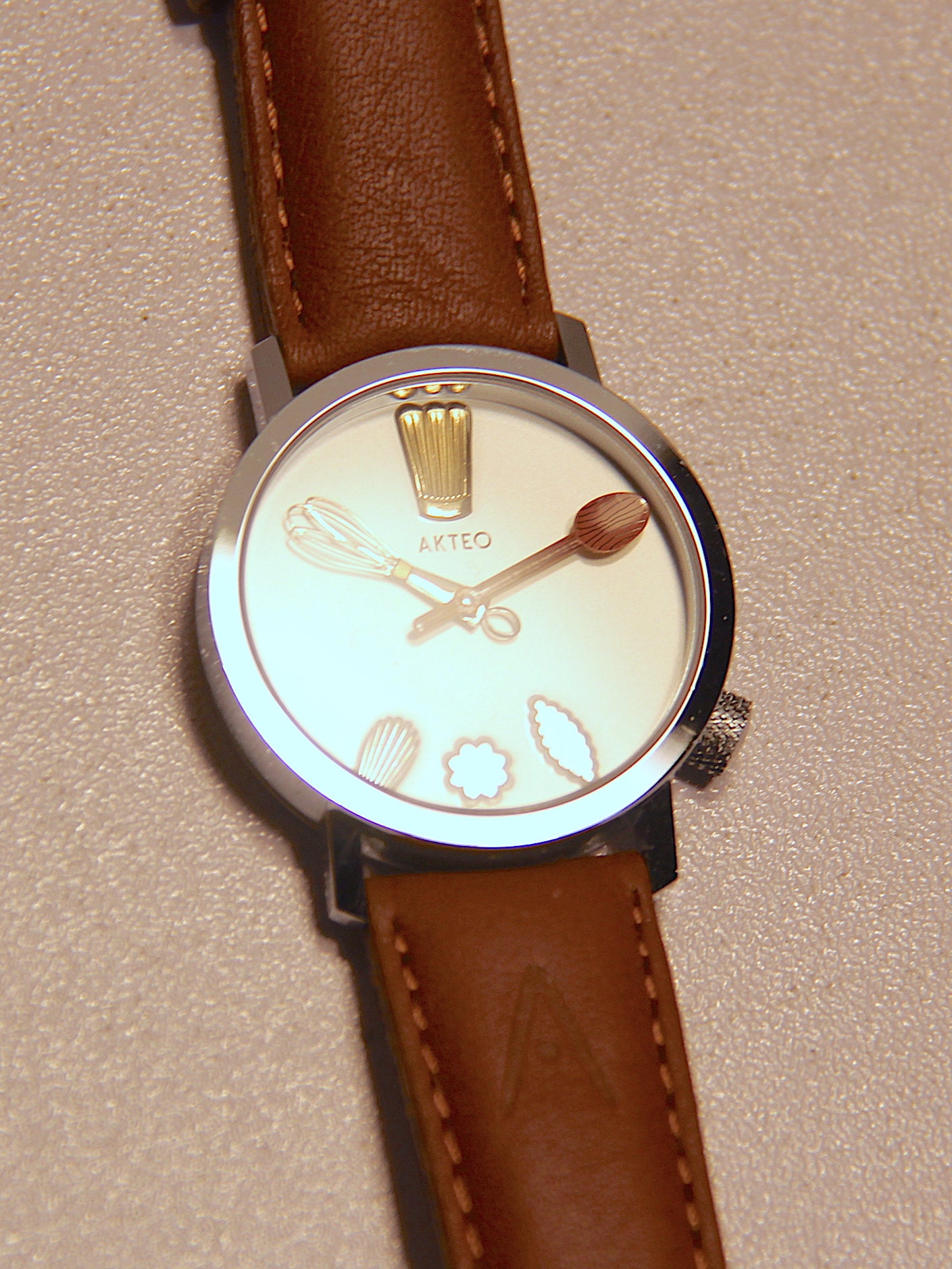 AKTEO Kitchen Utensil Food Themed Watch - Etsy