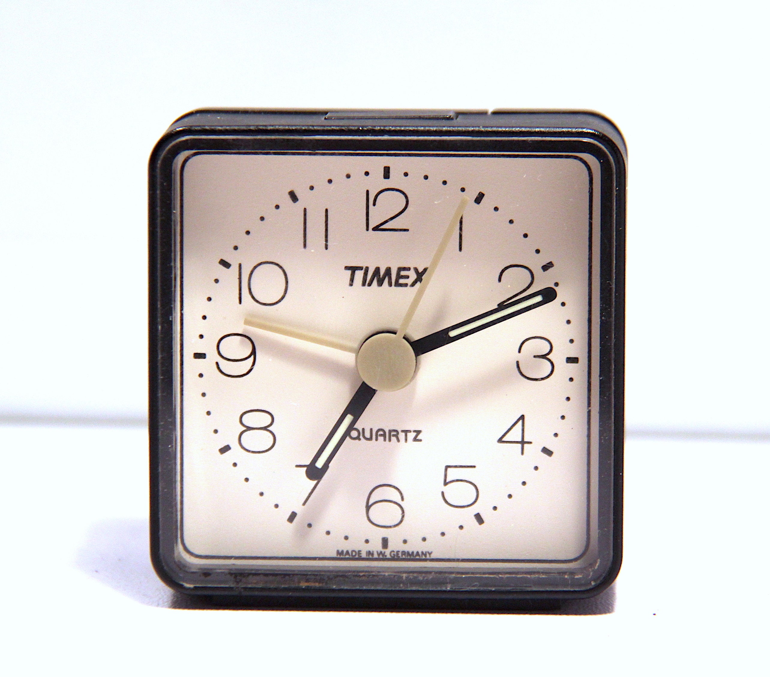 Ultra Rare TIMEX Travel Small Square Quartz Alarm Clock Made in W ...