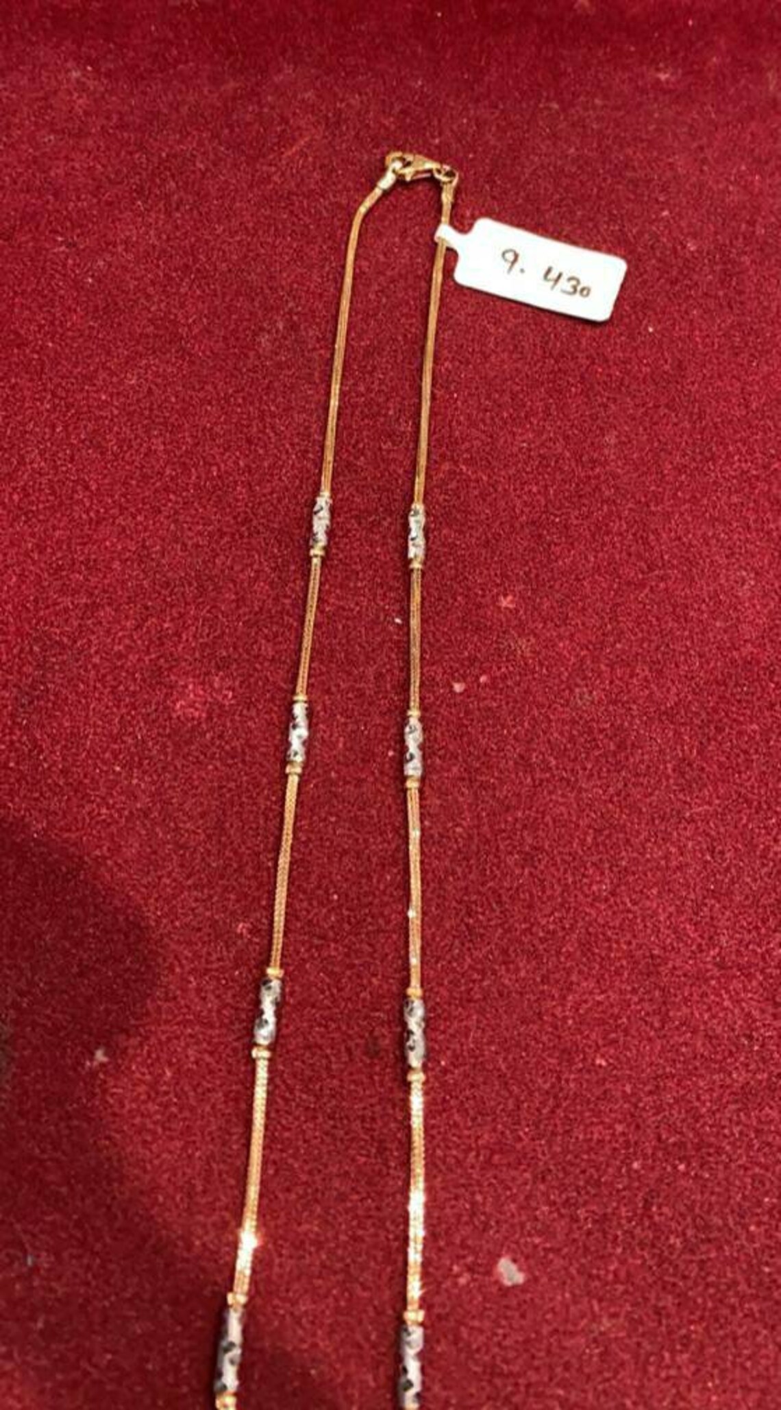 22K Solid Yellow Gold Necklace/gold Rope Chain 20"/ Rope Chain, Figaro ...