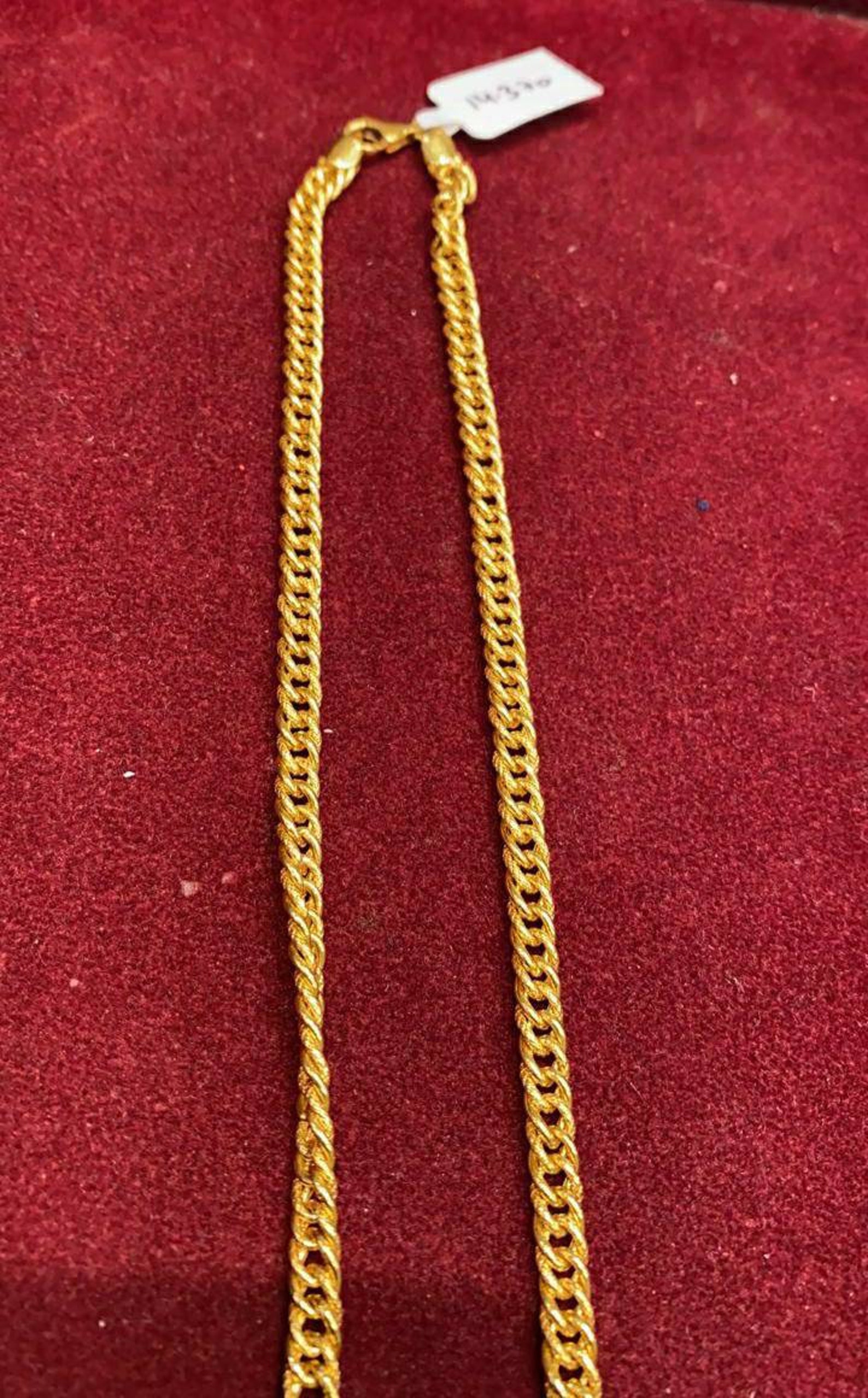 22K Solid Yellow Gold Necklace/gold Rope Chain 20/ Rope - Etsy