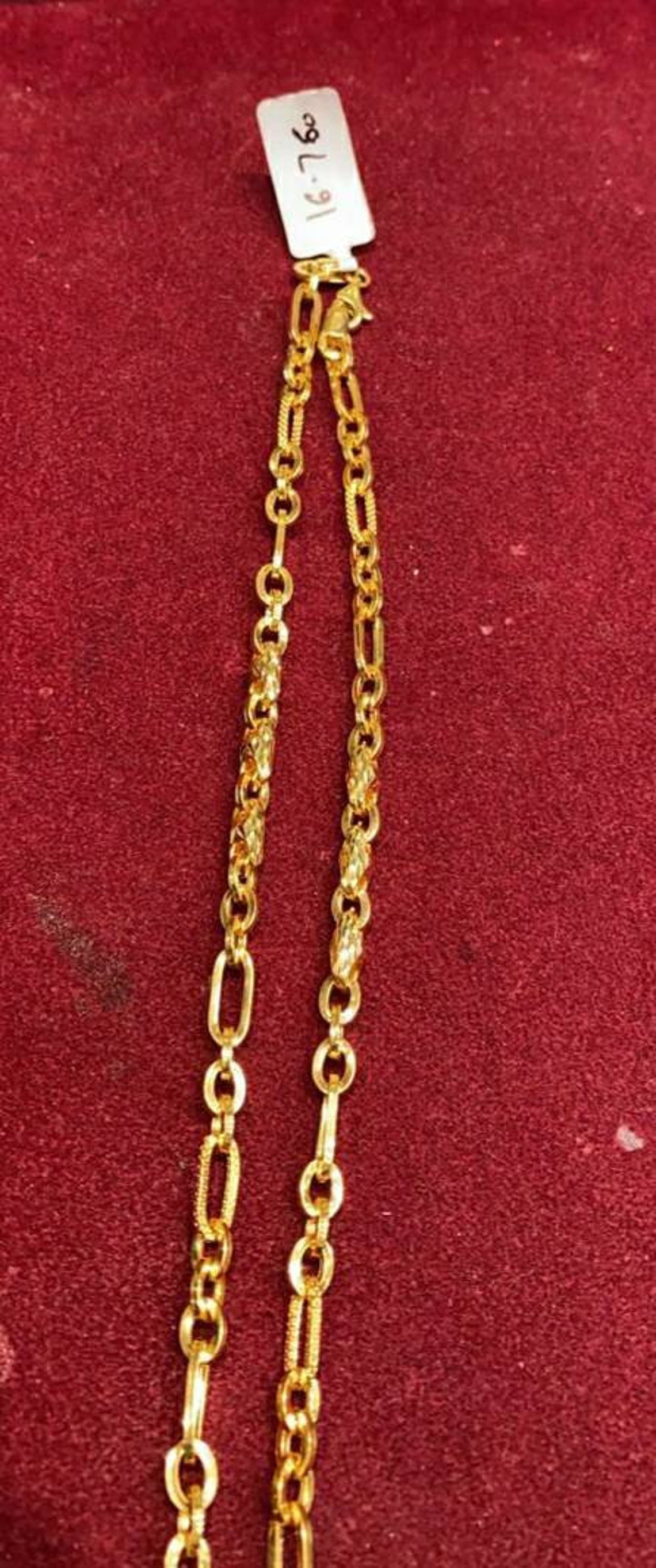 22K Solid Yellow Gold Necklace/gold Rope Chain 20/ Rope - Etsy
