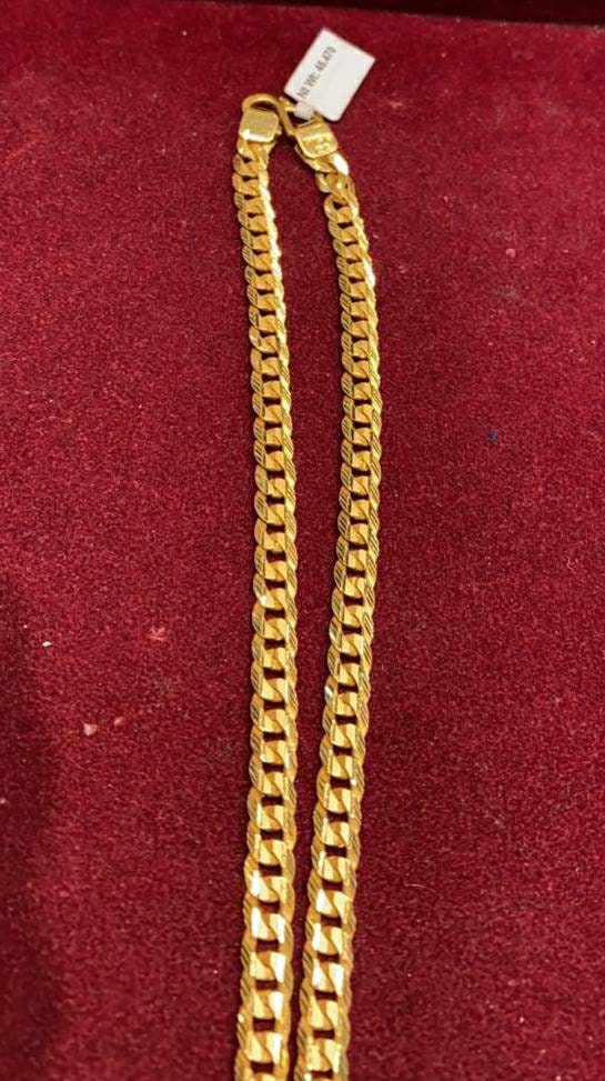 22K Solid Yellow Gold Necklace/gold Rope Chain 20/ Rope - Etsy