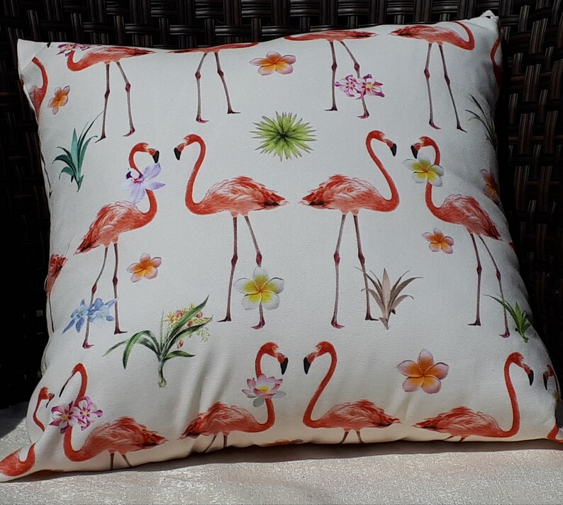 Flamingo Cushion Cover Pink Flamingo Throw Pillow Flamingo | Etsy
