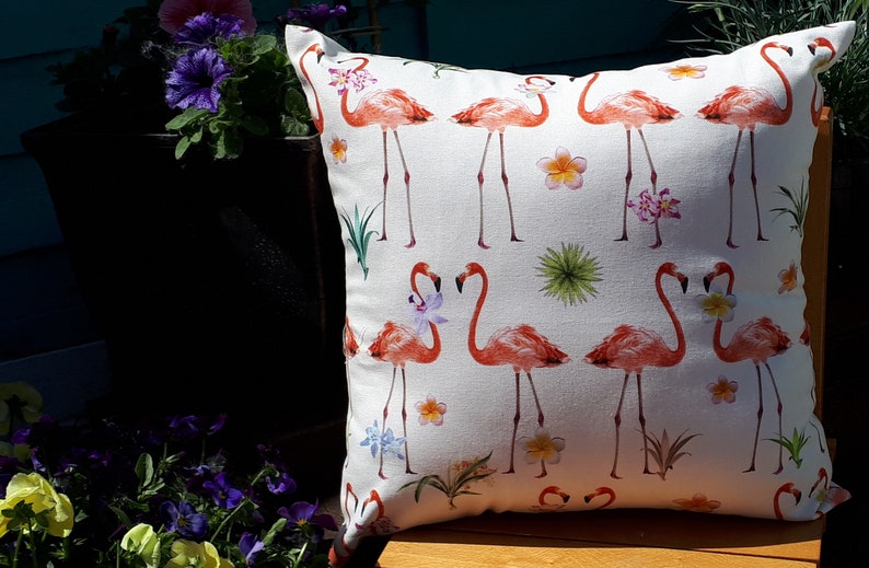 Flamingo Cushion Cover Pink Flamingo Throw Pillow Flamingo | Etsy