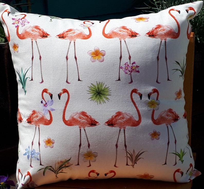 Flamingo Cushion Cover Pink Flamingo Throw Pillow Flamingo | Etsy