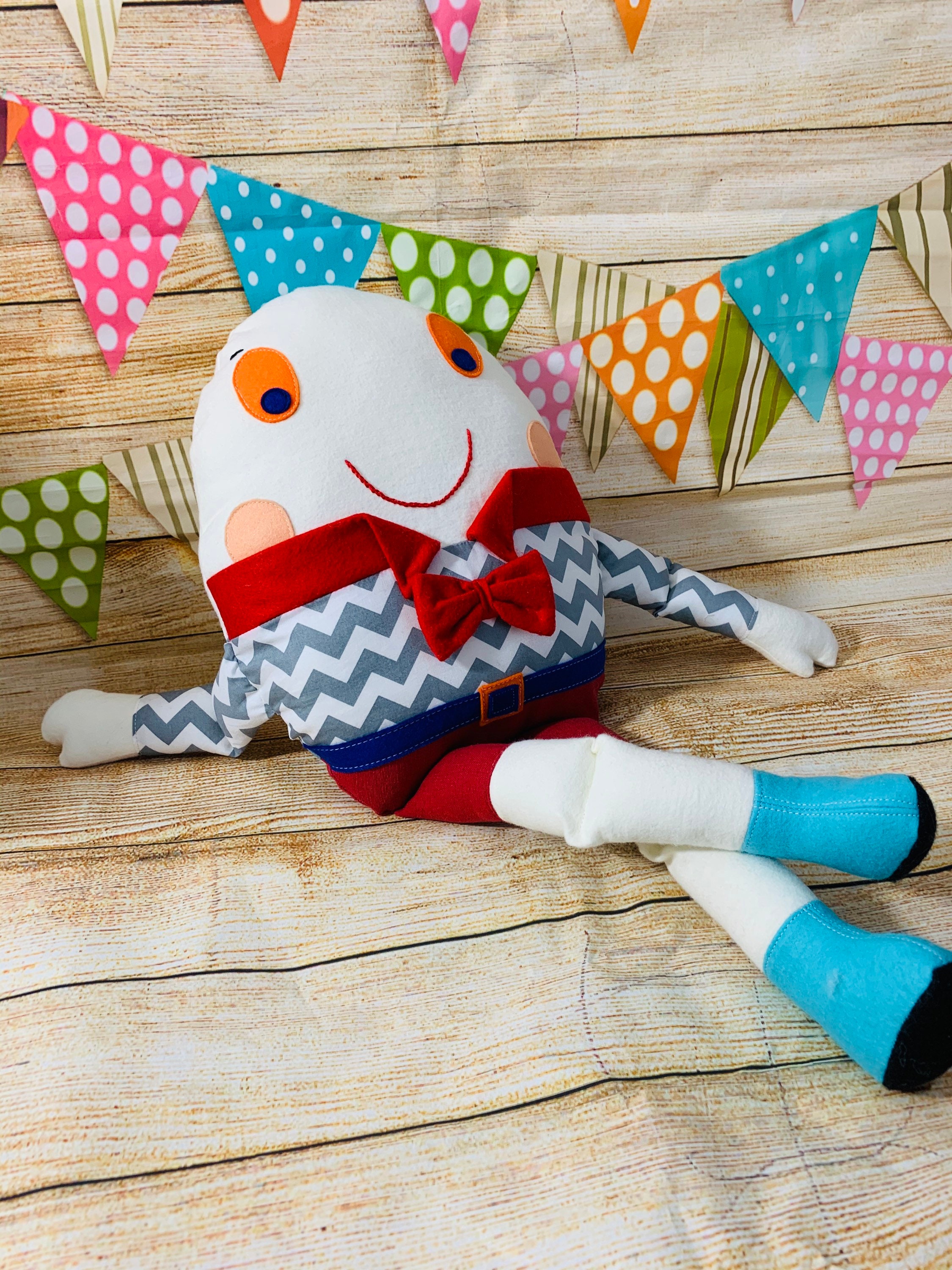 Humpty Dumpty Soft Toy, Traditional Toy, Nursery Rhymes Egg Doll, Story ...