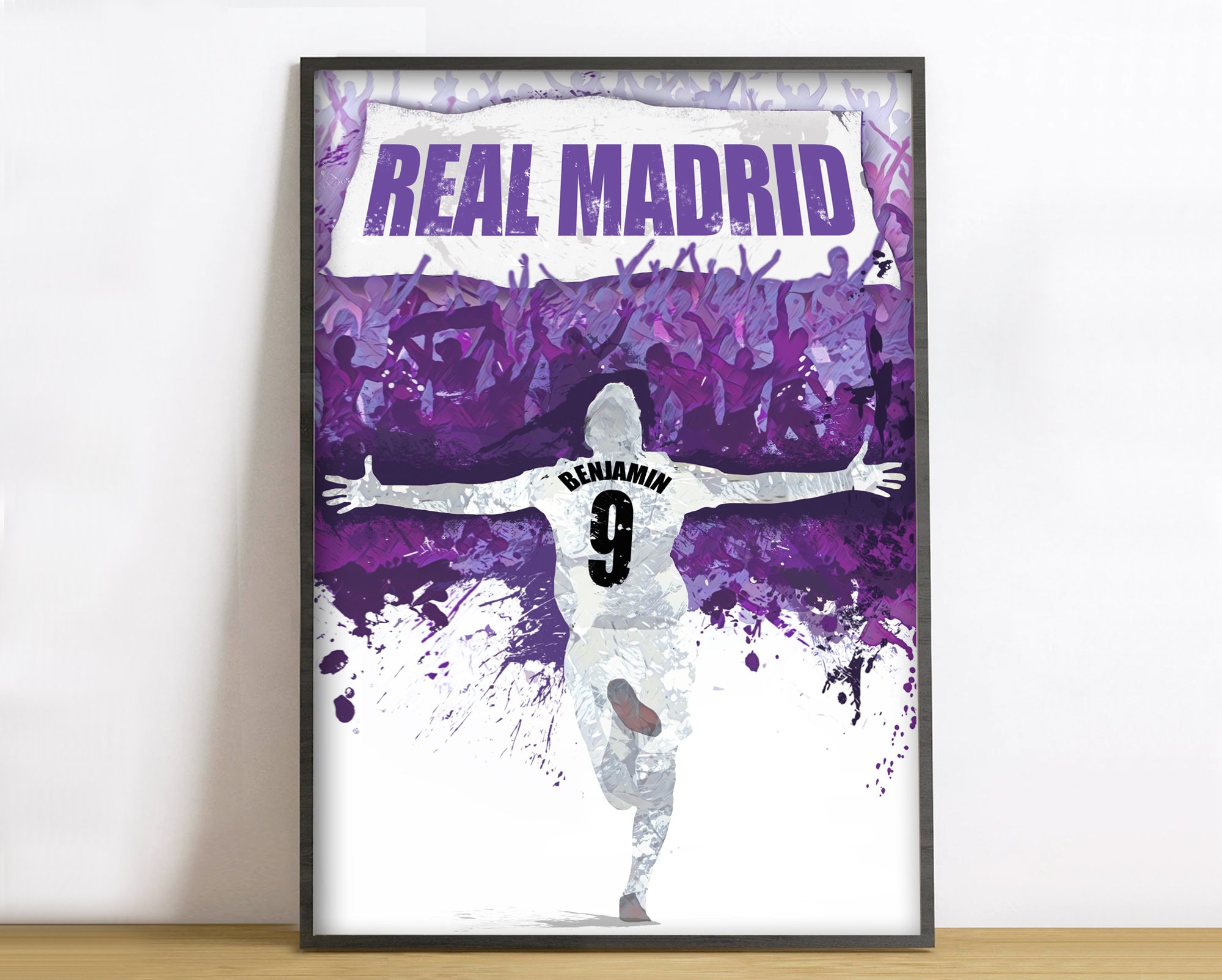 Personalized Football Poster: Custom Team Uniform, Name & Number - Etsy