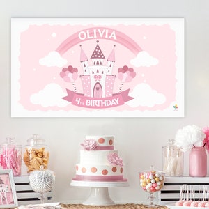 Princess Castle Backdrop Princess Birthday Backdrop Princess | Etsy