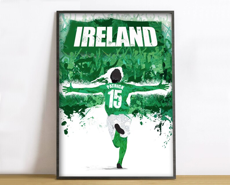 Personalized Football Poster: Custom Team Uniform, Name & Number - Etsy