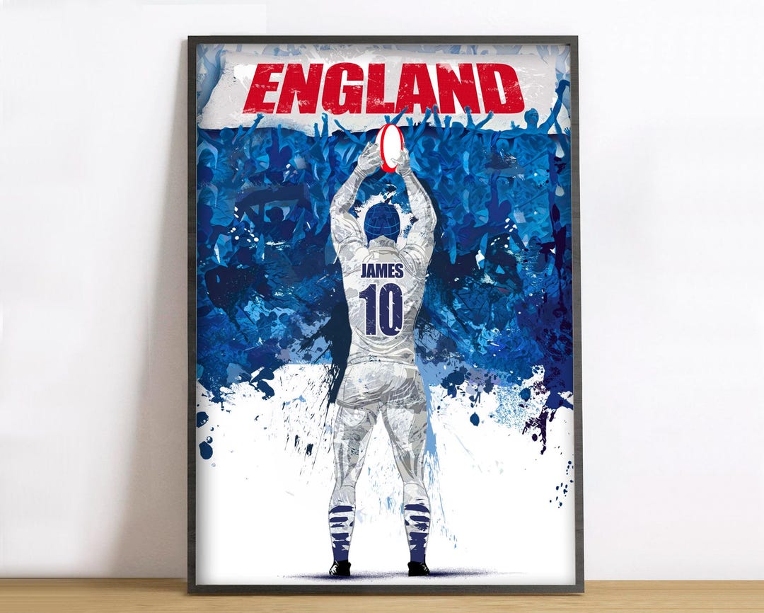 Personalized Rugby Poster: Custom Team Uniform Art (digital File Option ...
