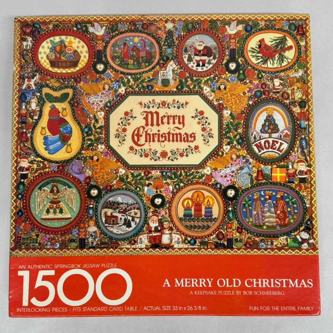 Springbok A Merry Old Christmas 1500 Piece Puzzle Complete Bob ...