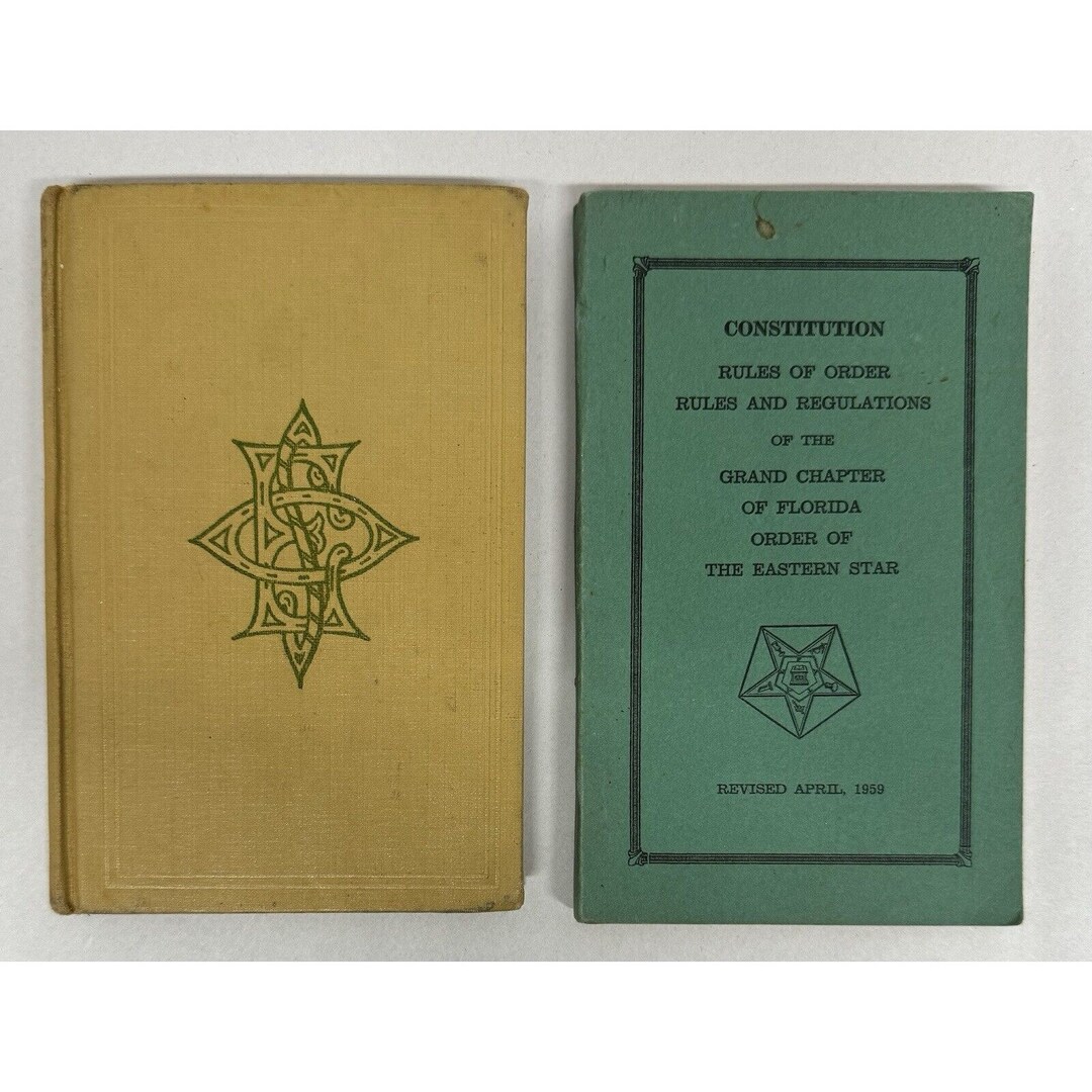 1950s Freemasons Order of the Eastern Star Rituals and Constitution ...