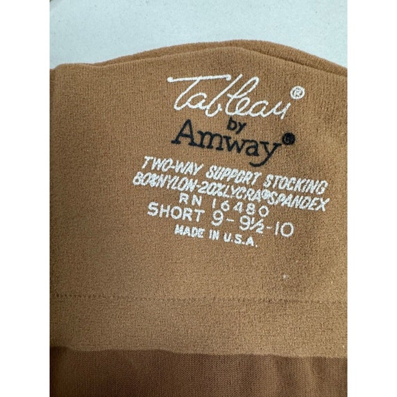 Vtg Amway Tableau Seamless Sheer Support Hose Stockin… - Gem