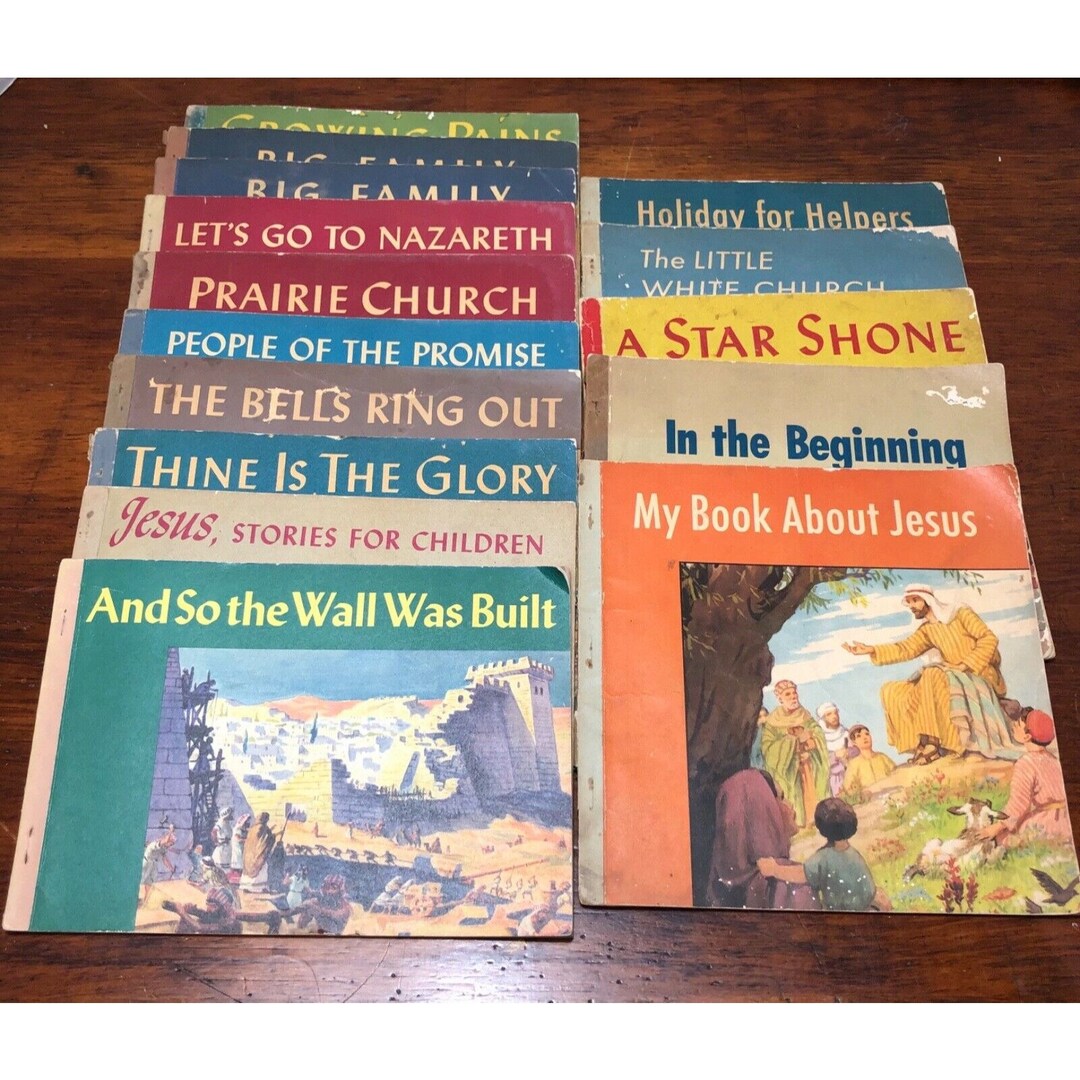 Vtg Christian Faith and Life Story Books Children’s Sunday School Bible ...