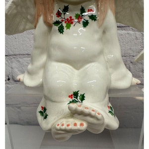 Vtg Ceramic Praying Angel Boy Figurine Shelf Sitter Multicultural 7.5 ...