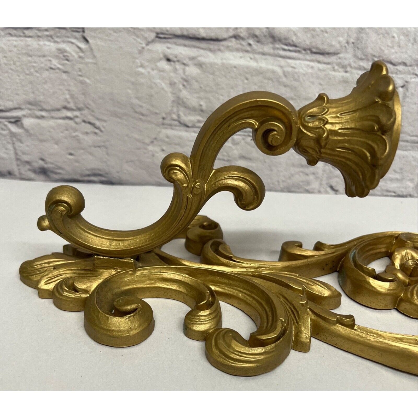 Vtg HOMCO Syroco Style Wall Sconce Hollywood Regency Gold Tone - Etsy