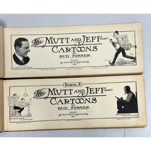 The Mutt and Jeff Cartoons Bud Fisher Ball Publishing Vol 1 and 2 Long ...