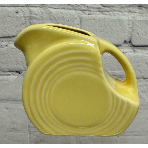 Yellow Ware Pitcher - Etsy