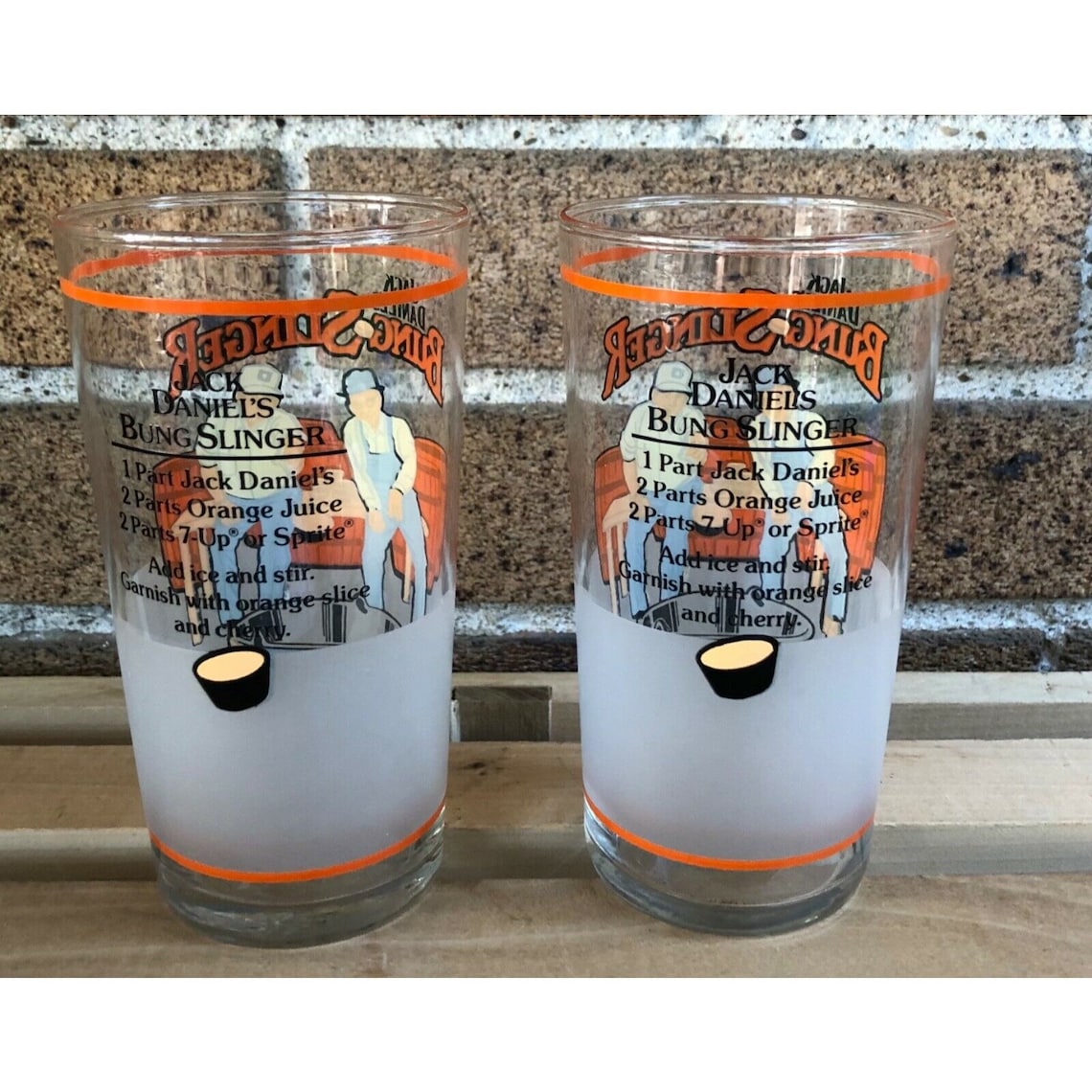 Vintage Jack Daniels Bung Slinger Glass Set of 2 - Etsy