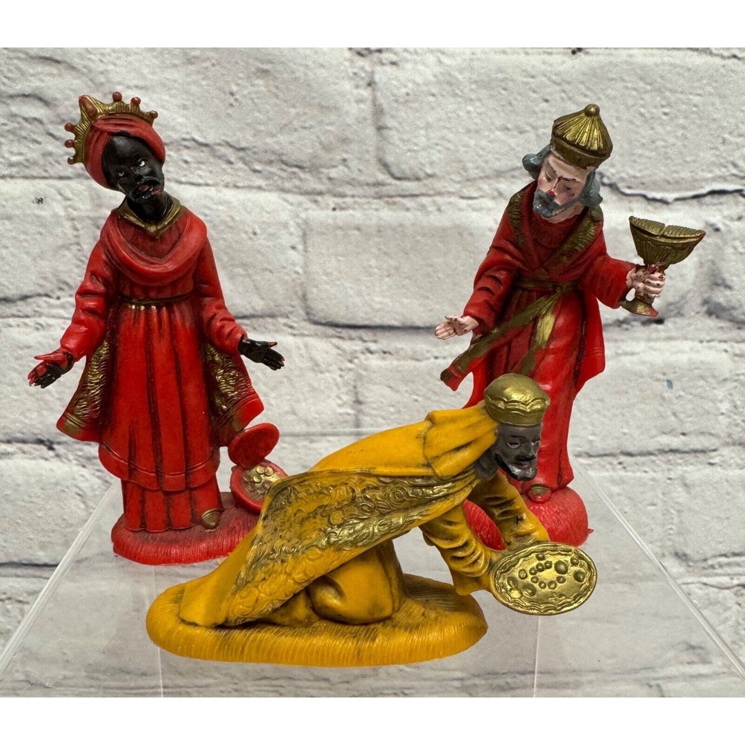 Vtg Wise Men Magi Figures Plastic Italy 1960s Set of 3 - Etsy