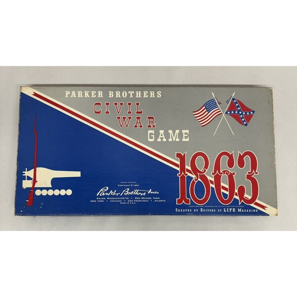 Civil War Game Board Game - Etsy