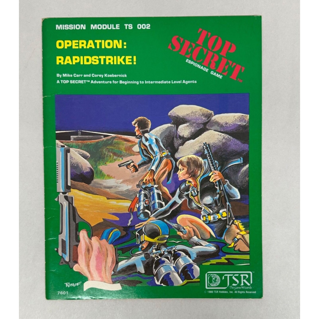 TSR Top Secret Module 002 Operation Rapidstrike 7601 1980s - Etsy