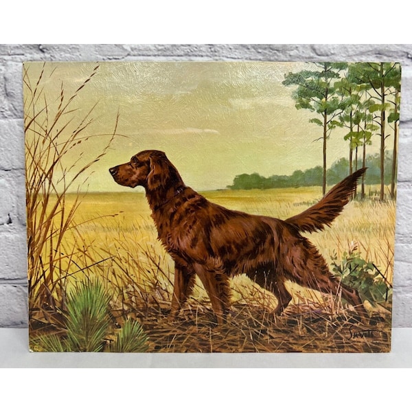 Irish Setter Art - Etsy