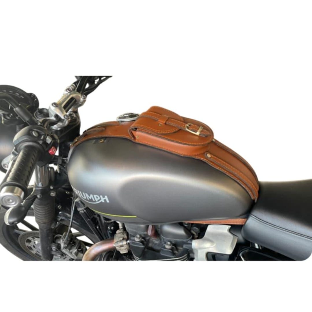 Tank Bag Strap Ready to Ship real Leather for Triumph T100/t120/street ...