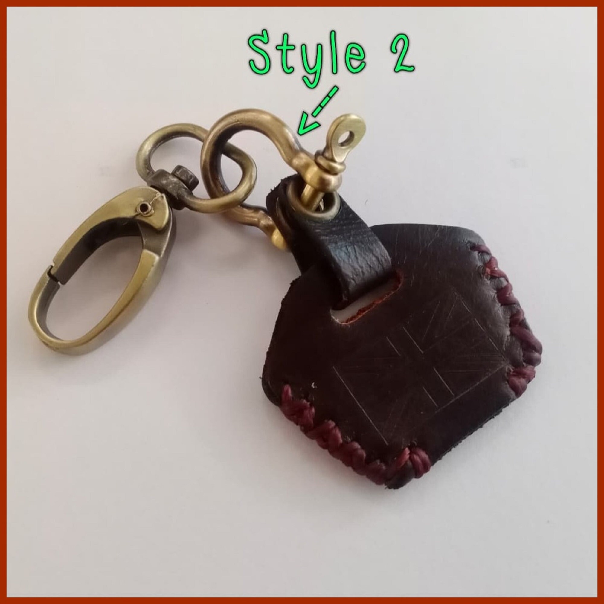 Triumph real Leather Key Packet Case Keychain Key Ring Key - Etsy Israel