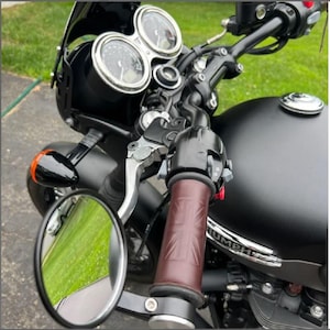Real Leather Motorcycle Hand Grips: Triumph Models, Top Grade - USA ...