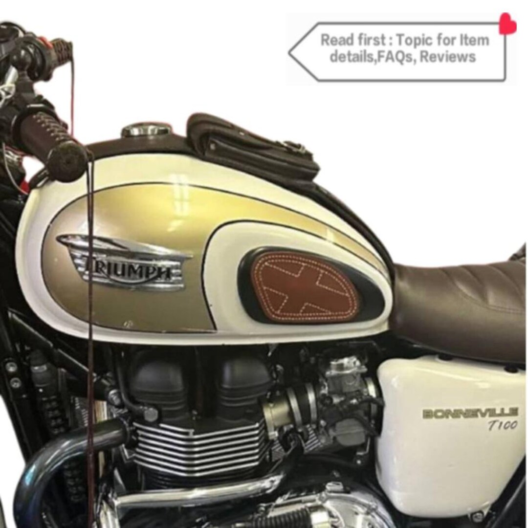 Cowhide Leather Motorcycle Tank Knee Pads - Universal Fit - Etsy