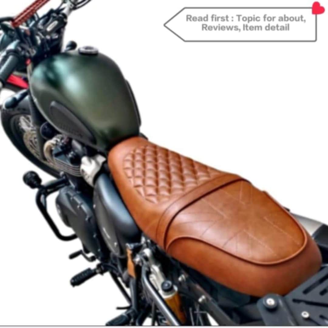 Street Scrambler900 Seats for TRIUMPH Real Leather Kustom Motorcycle ...