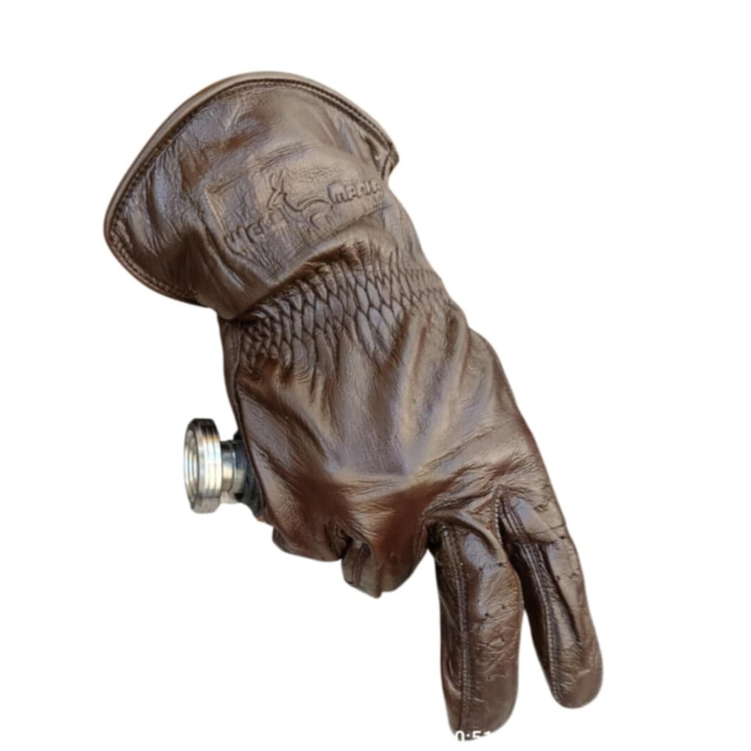 Vintage Gloves Real Leather Classic Motorcycle Biker Riding Full ...