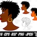 Black Woman SVG, Black Woman Face Svg, Black Woman Side Profile Svg ...