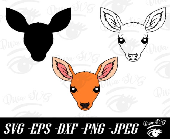 Deer SVG Baby Deer SVG Fawn SVG Deer Cut File Deer | Etsy