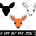 Deer SVG, Baby Deer SVG, Fawn SVG, Deer Cut File, Deer Silhouette, Deer ...
