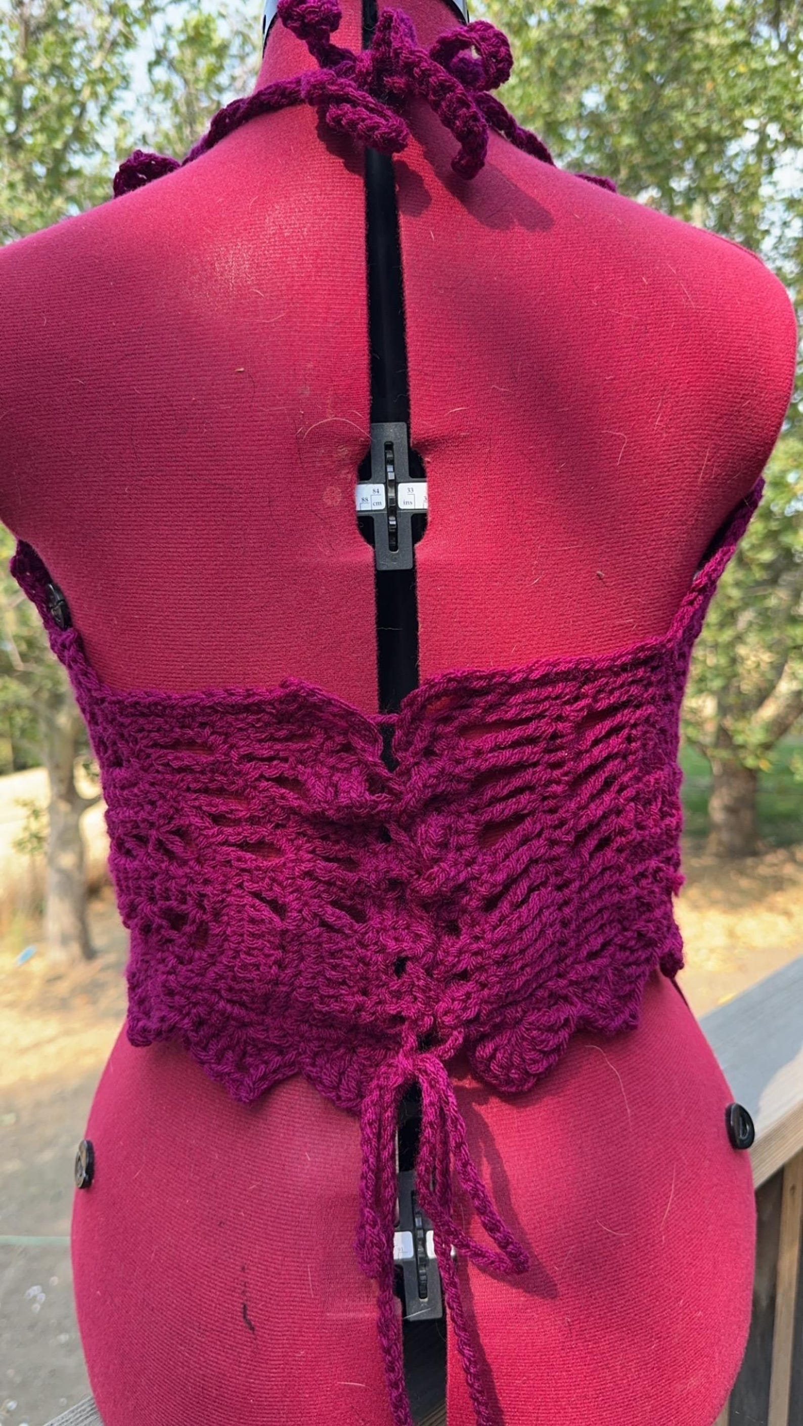Purplish Crochet Fae Top Handmade - Etsy
