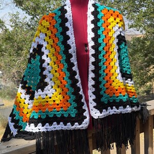 Oversized Fireside Crochet Cardigan Handmade Shawl - Etsy