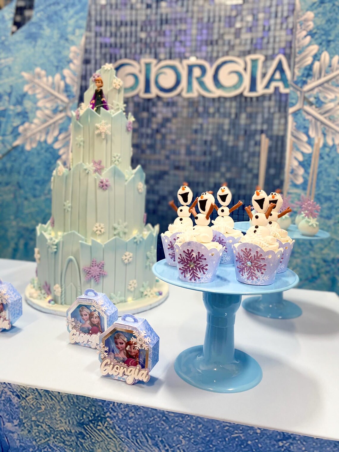 Frozen Cupcake Wrapper Frozen Theme Snowflake Cupcake | Etsy