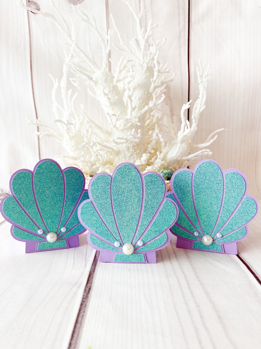 Shell Candy Box Mermaid Candy Box Mermaid Favor Box Mermaid - Etsy