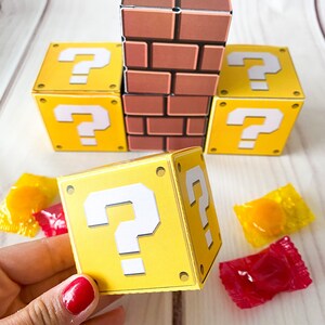 Super Mario Candy Box, Super Mario Party, Super Mario Favor Candy Box ...
