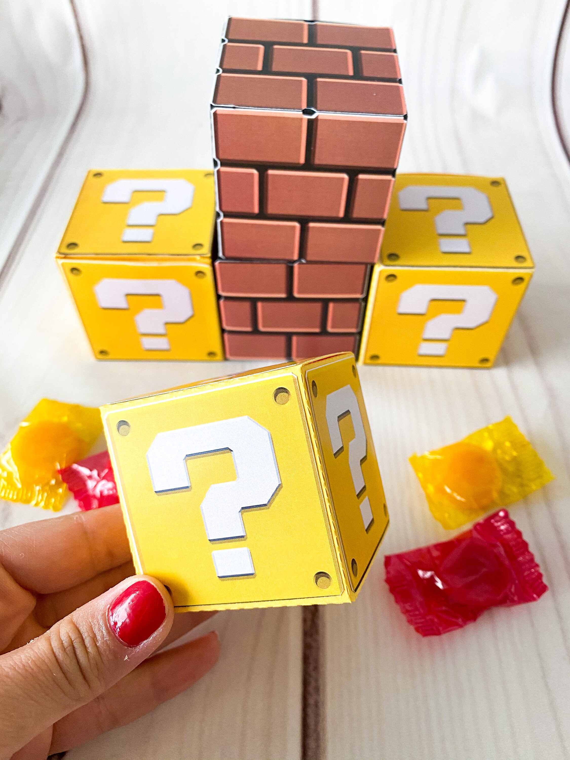 Super Mario Candy Box Super Mario Party Super Mario Favor - Etsy